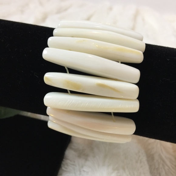 Jewelry | Bone Shell Statement Bracelet | Poshmark